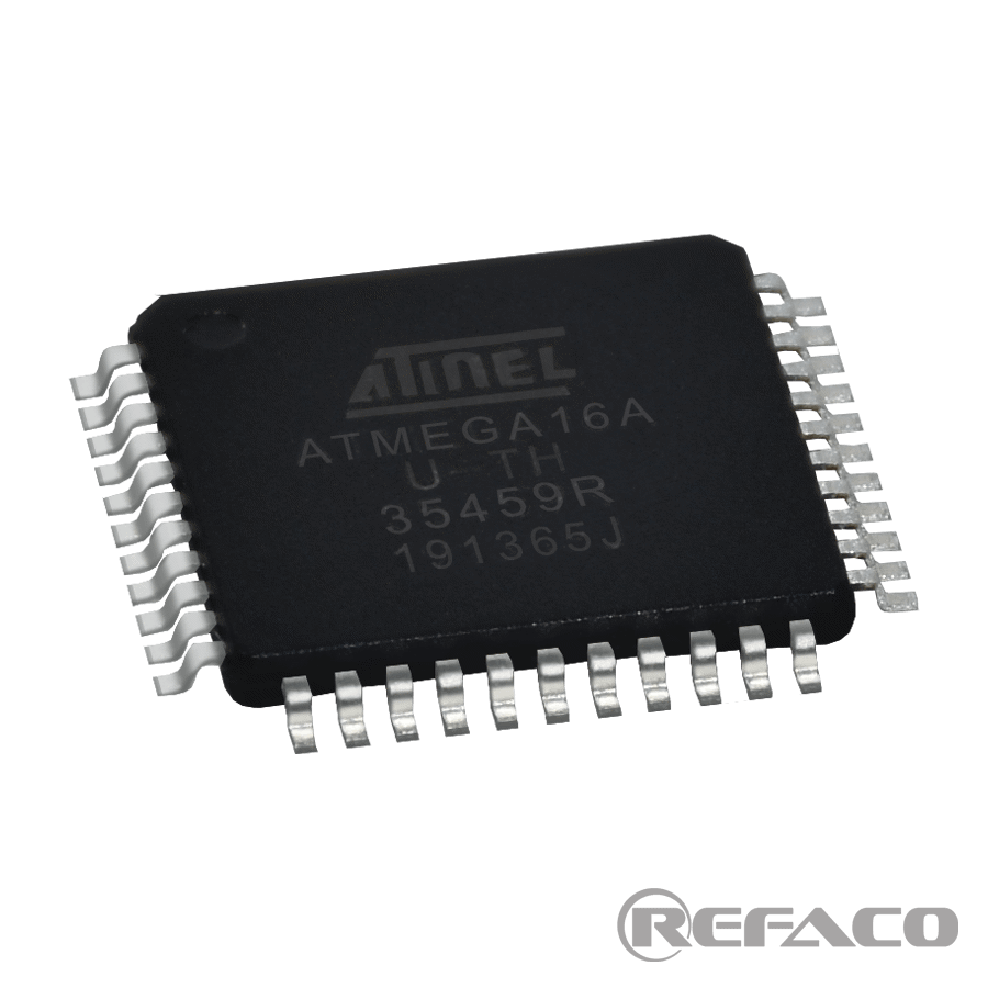 میکروکنترلر ATMEL 44PIN,SMD TQFP44A,8-bit AVR Microcontoller,16KB,16MHz,Vcc2.7-5.5V ATMEGA16A-AU ...